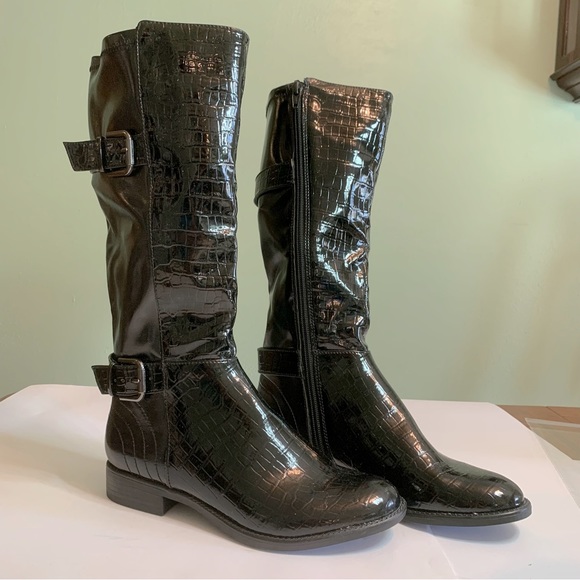 Life Stride | Shoes | Lifestride Support Flex Patten Leather Boots Size ...